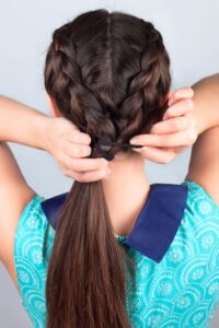 Double French Braid Ponytail Tutorial - The Hairstyle Edit