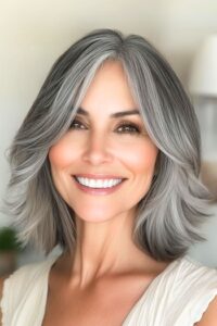 36 Glamorous Gray Hairstyles For Women Over 40 That Celebrate Silver ...