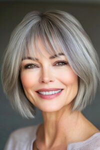 33 Flawless Layered Bob Hairstyles That Women Over 50 Are Getting In ...